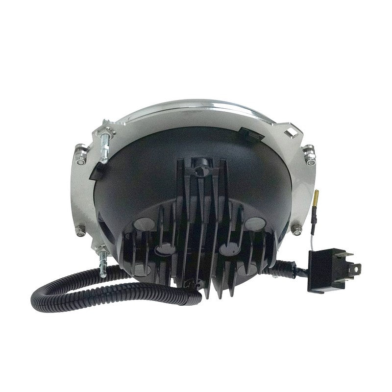 LED headlight, complete optical 'reflector' unit for LHD (left hand dr ...