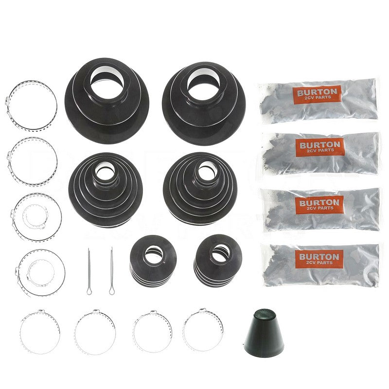 Driveshaft gaiters neoprene, complete 2cv car kit of 6 gaiters with ...