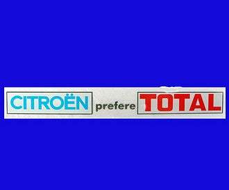 Citroen Prefere Total sticker insignia – ECAS 2CV PARTS LTD